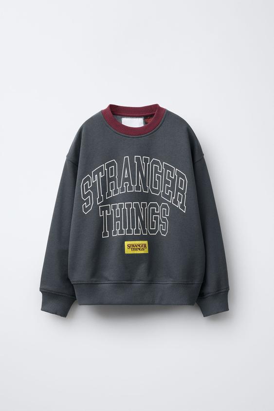 STRANGER THINGS™/© NETFLIX PRINT SWEATSHIRT - Anthracite grey | ZARA ...