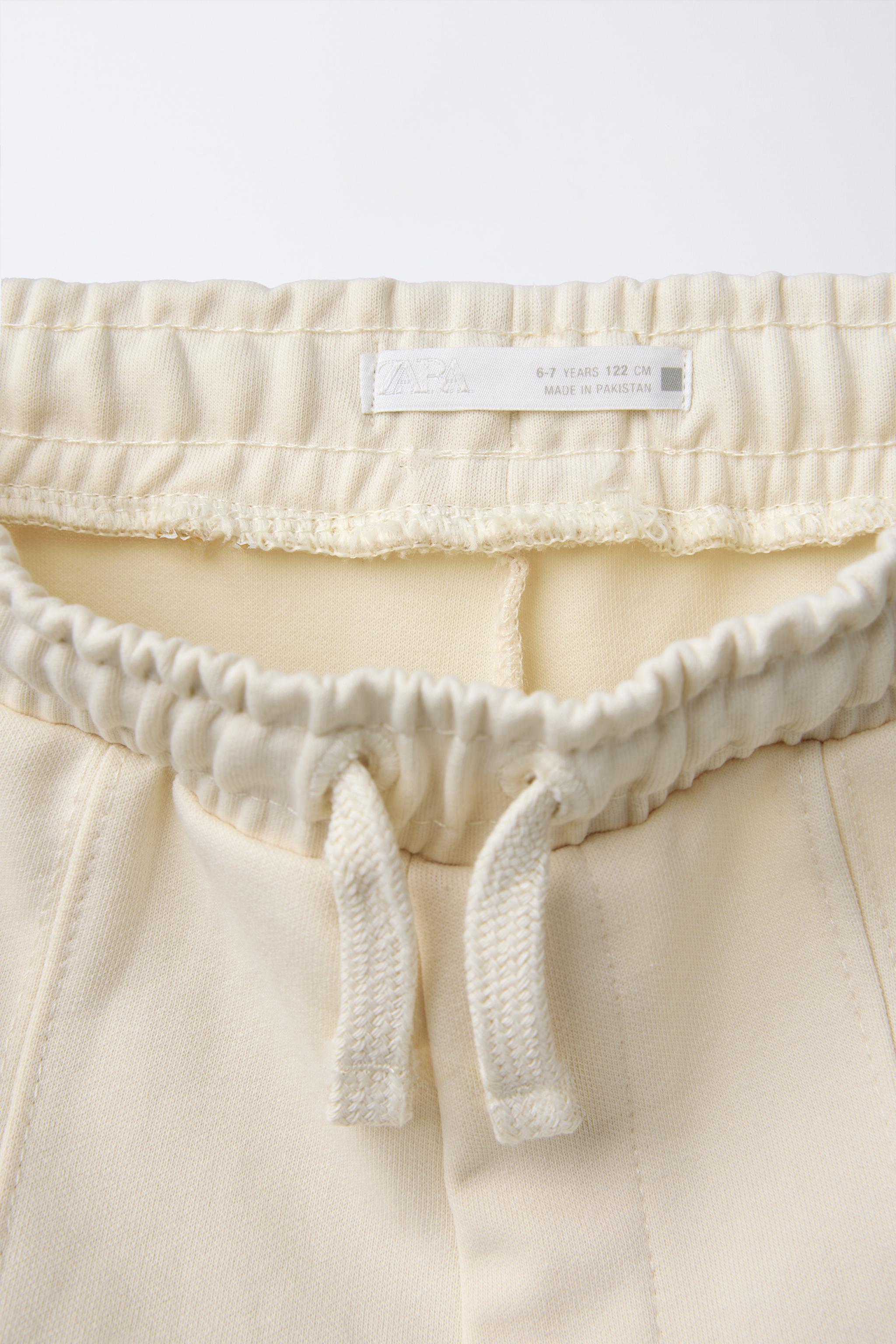 STRAIGHT FIT CENTRAL SEAM PANTS - Ecru | ZARA United States STRAIGHT FIT CENTRAL SEAM PANTS - Ecru | ZARA United States