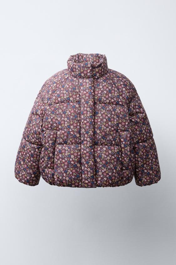 FLOWER PRINT PUFFER JACKET - Multicolored | ZARA United States