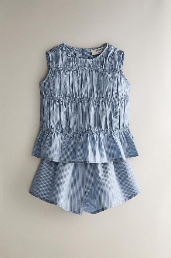 PIJAMA INFANTIL RISCAS - Azul | ZARA Portugal