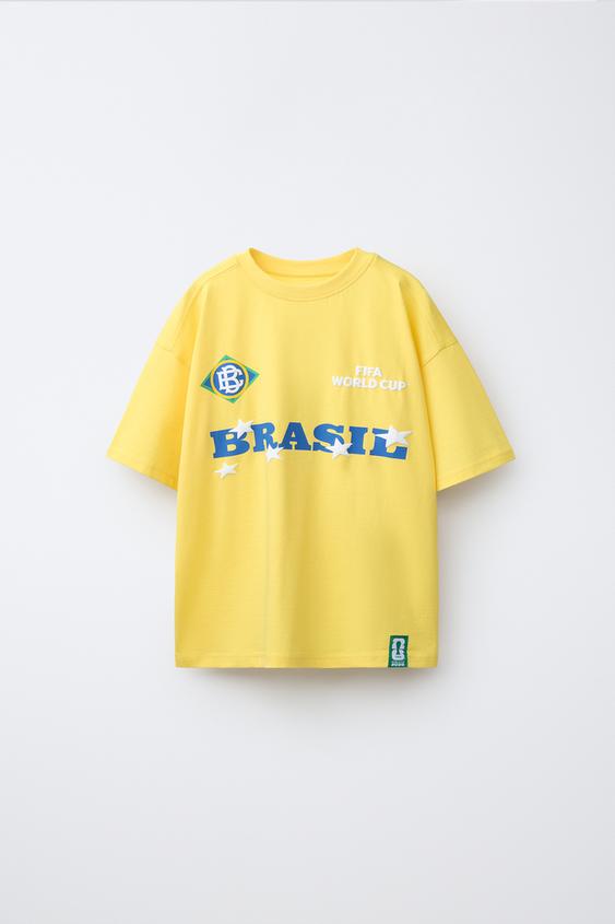 FIFA WORLD CUP - BRAZIL PRINT T-SHIRT - Yellow | ZARA South Africa