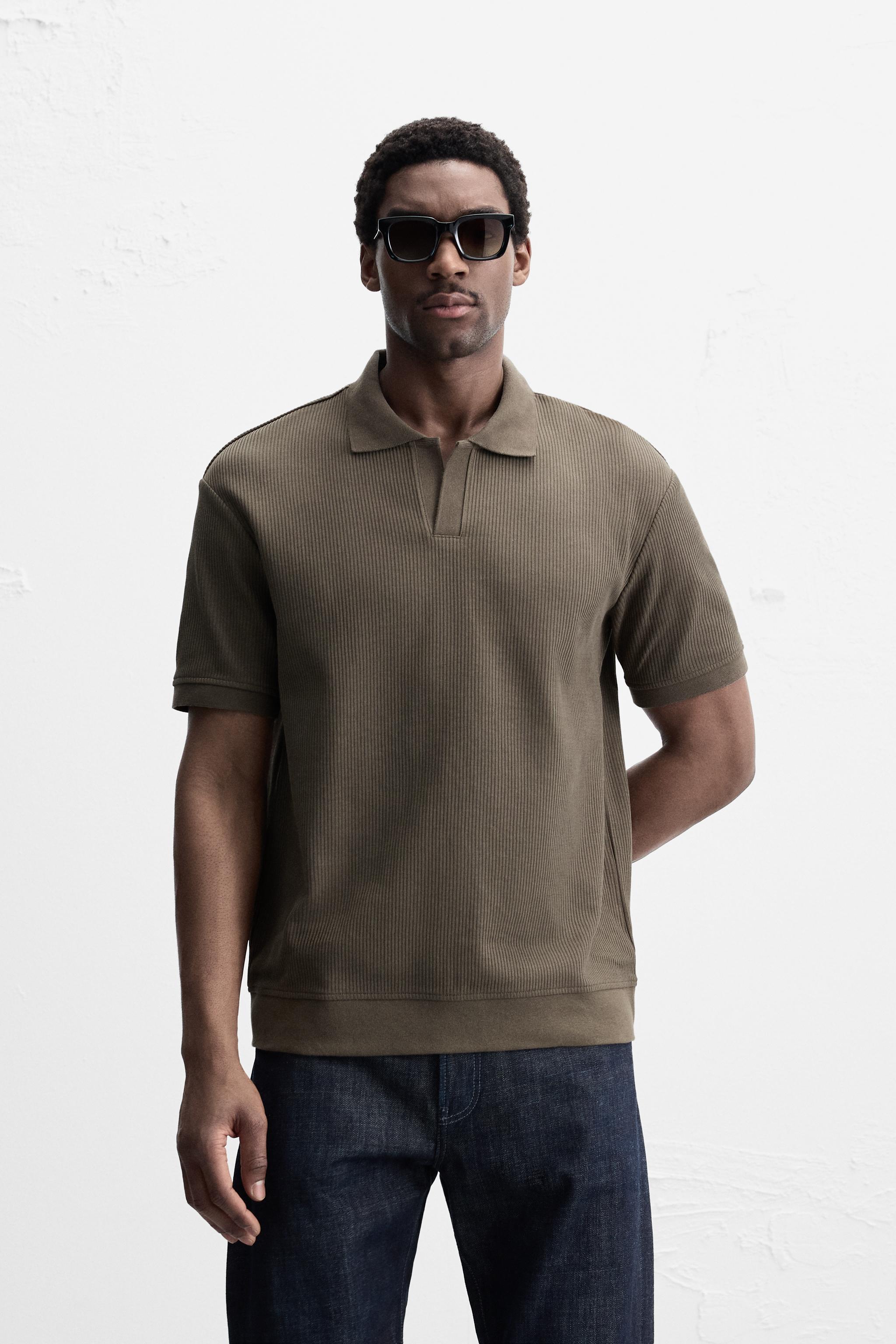POLO SHIRT - Oyster-white | ZARA United States POLO SHIRT - Oyster-white | ZARA United States