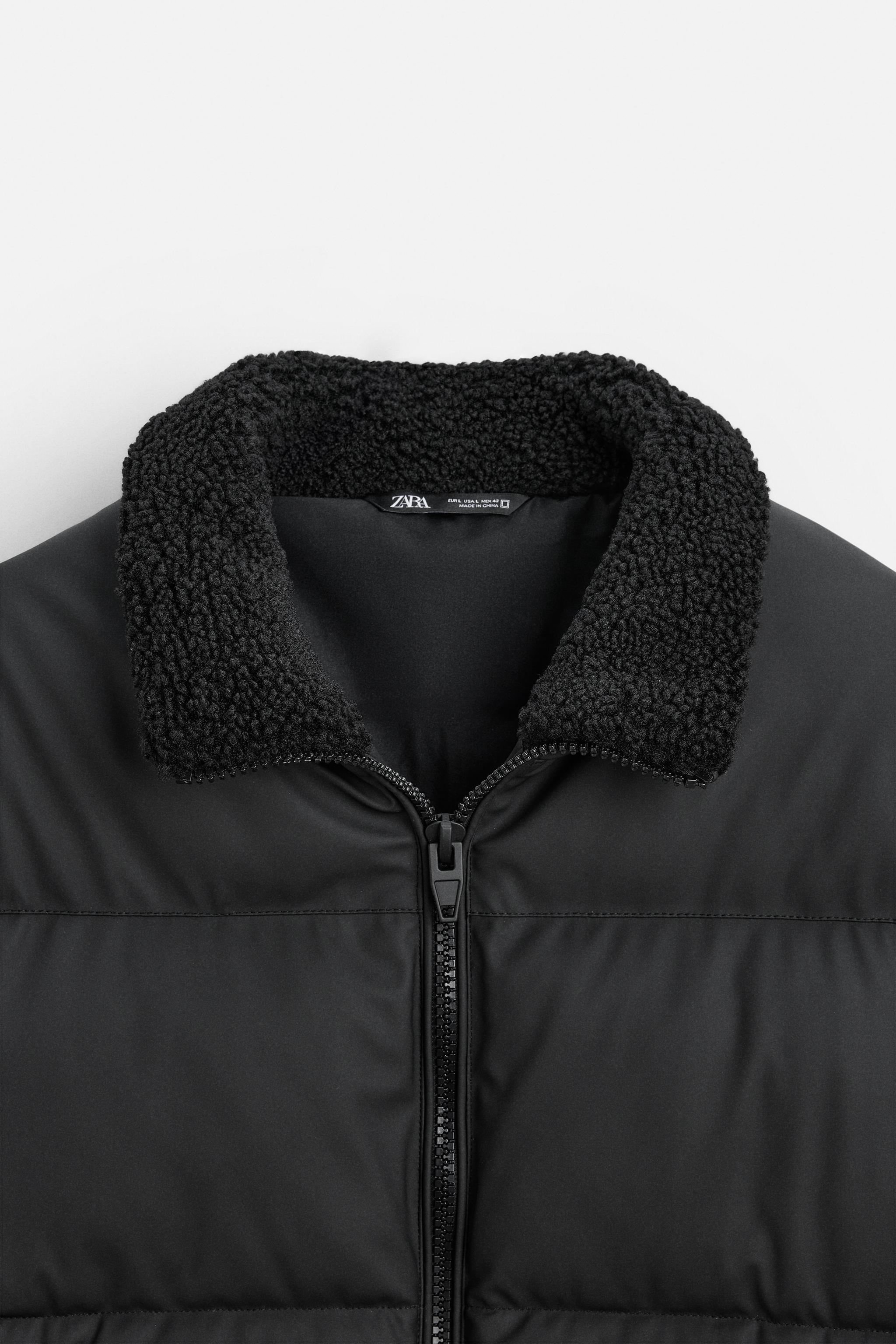 RUBBERIZED PUFFER JACKET - Black | ZARA United States RUBBERIZED PUFFER JACKET - Black | ZARA United States
