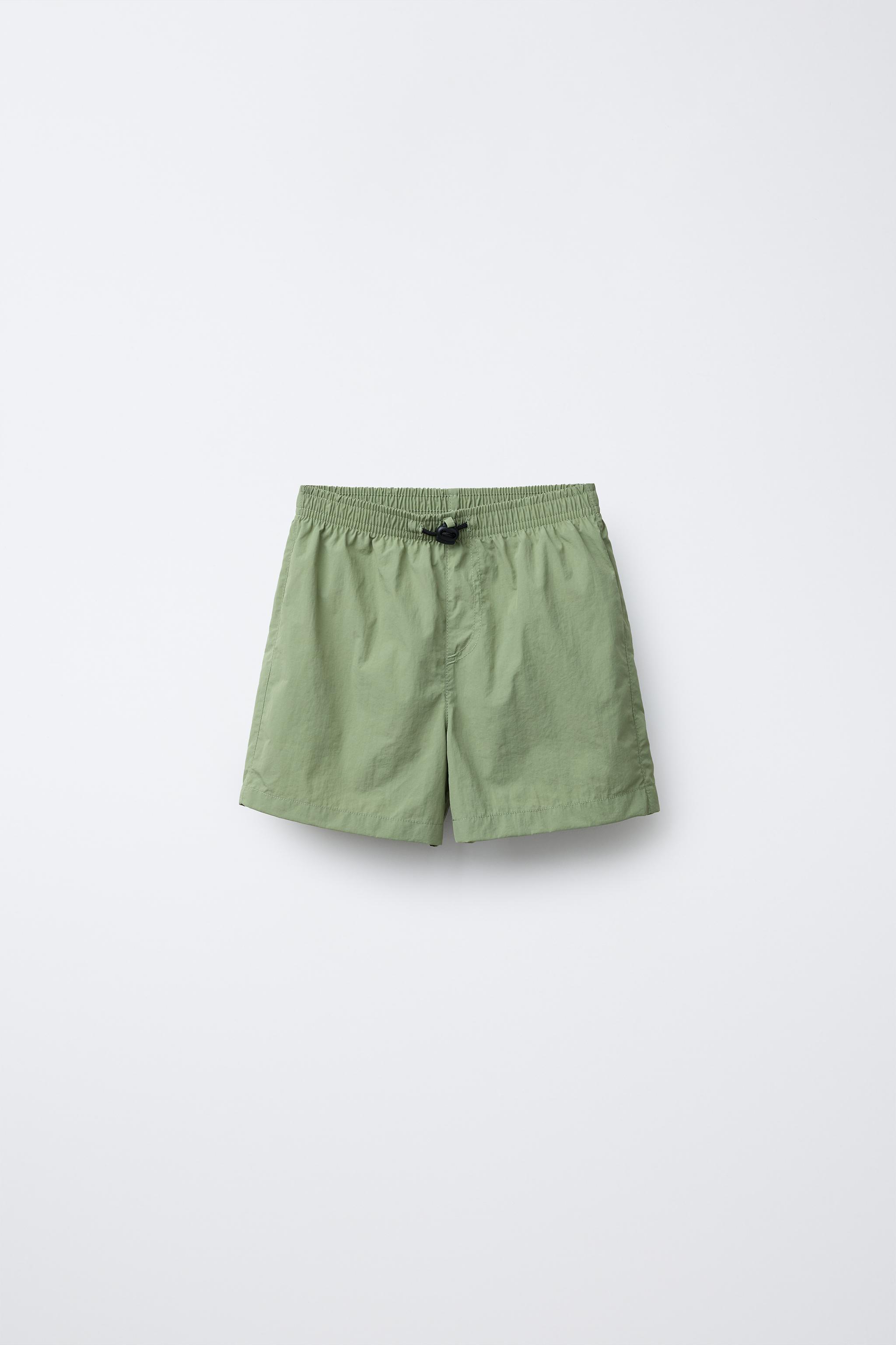 ZARA | 5644/123/500 | ЦЕНА: 2823 RUB | 6-14 ЛЕТ/ОДНОТОННЫЕ ПЛАВКИ |Зеленый