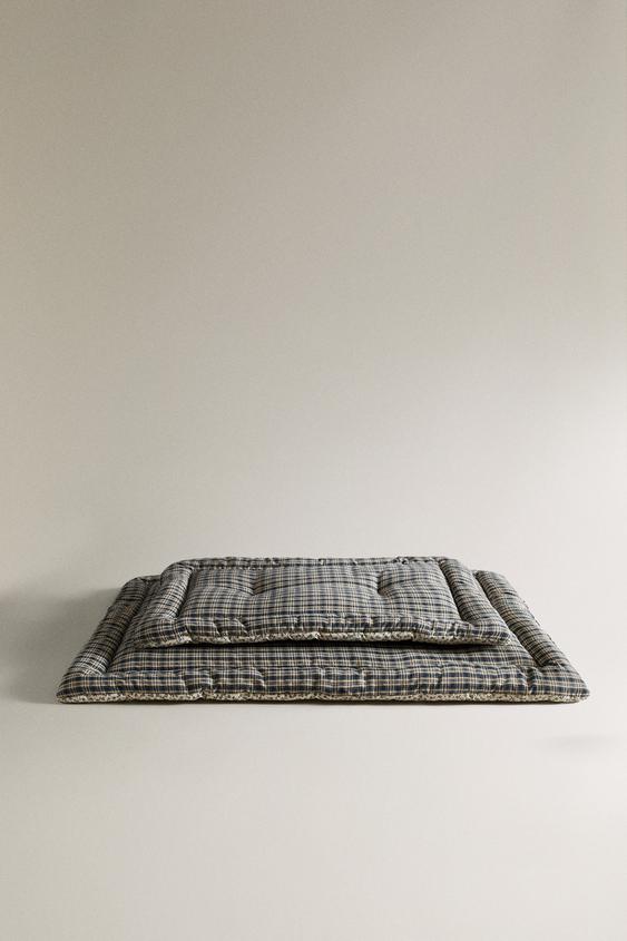 SURMATELAS CARREAUX ET FLEURS ANIMAUX DE COMPAGNIE - Bleu | ZARA France