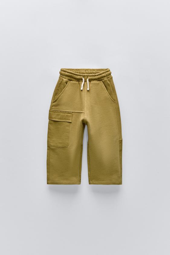 CONTRASTING TROUSERS - Oil | ZARA Singapore