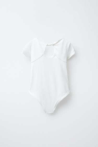 BODY POLYAMIDE NŒUD CUT OUT - Blanc | ZARA France