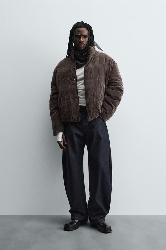 CRINKLED-EFFECT PADDED JACKET LIMITED EDITION - Brown | ZARA Australia