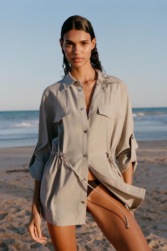 SAFARI-OVERSHIRT - Steingrau | ZARA Schweiz / Switzerland