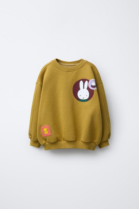 ÁO NỈ IN HỌA TIẾT MIFFY™ MERCIS BV © - Màu xanh ô liu | ZARA Vietnam
