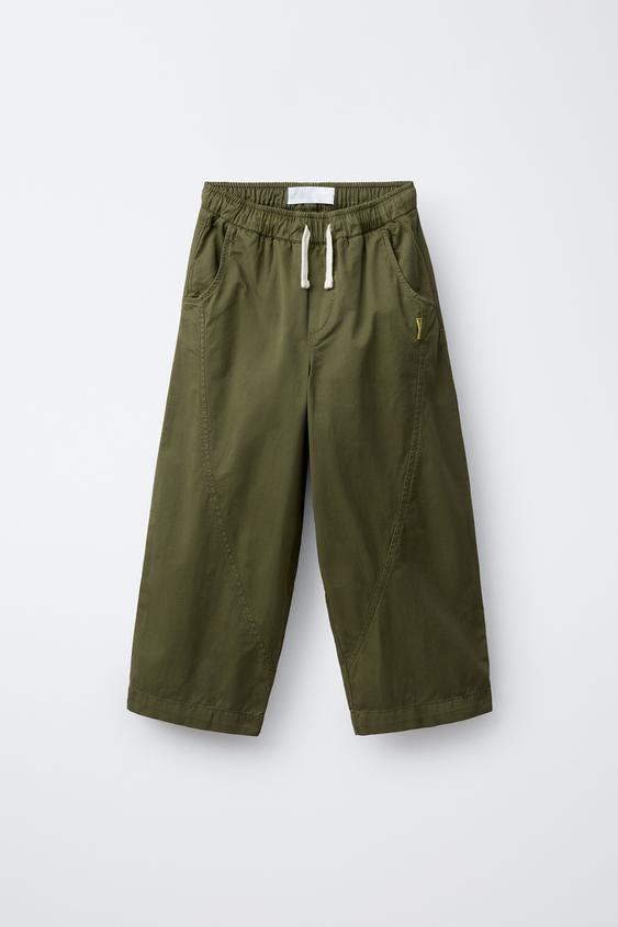 BALLOON TROUSERS WITH SEAMS - mid khaki | ZARA South Africa