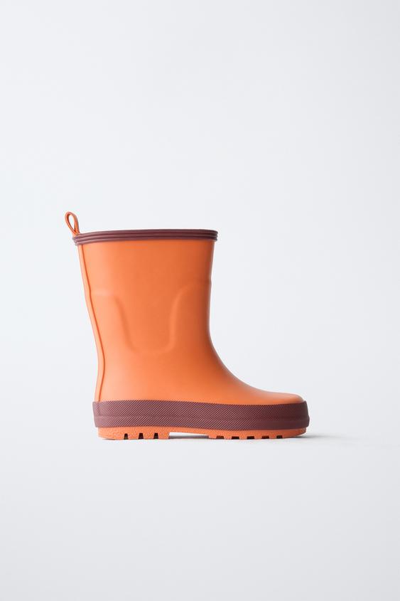 COLOUR BLOCK WELLIES - Orange | ZARA United Kingdom