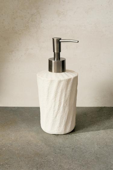 DISTRIBUTEUR SAVON CÉRAMIQUE TEXTURE - Écru | ZARA France