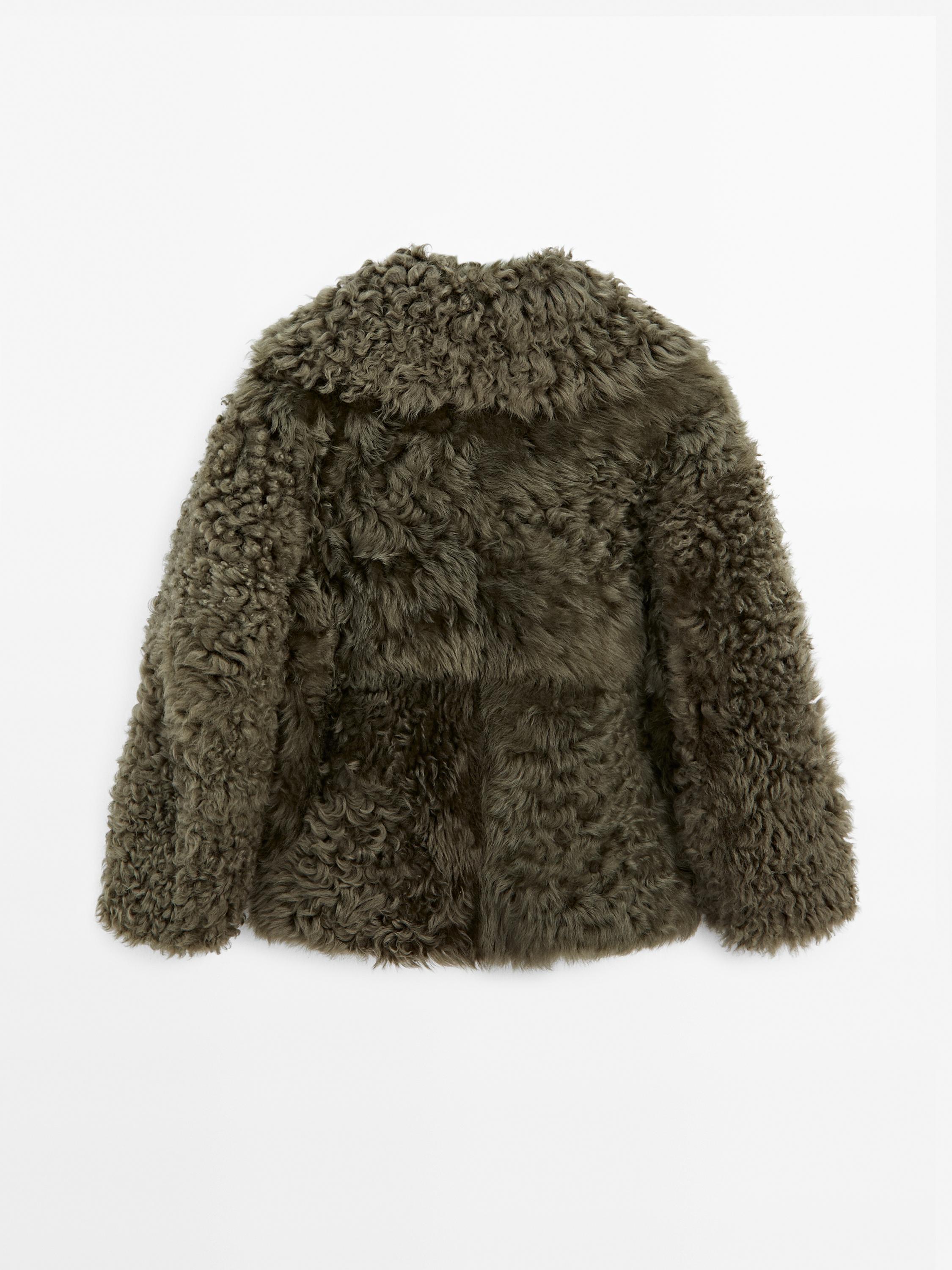 Long fur coat - Studio - Khaki | ZARA United States Long fur coat - Studio - Khaki | ZARA United States