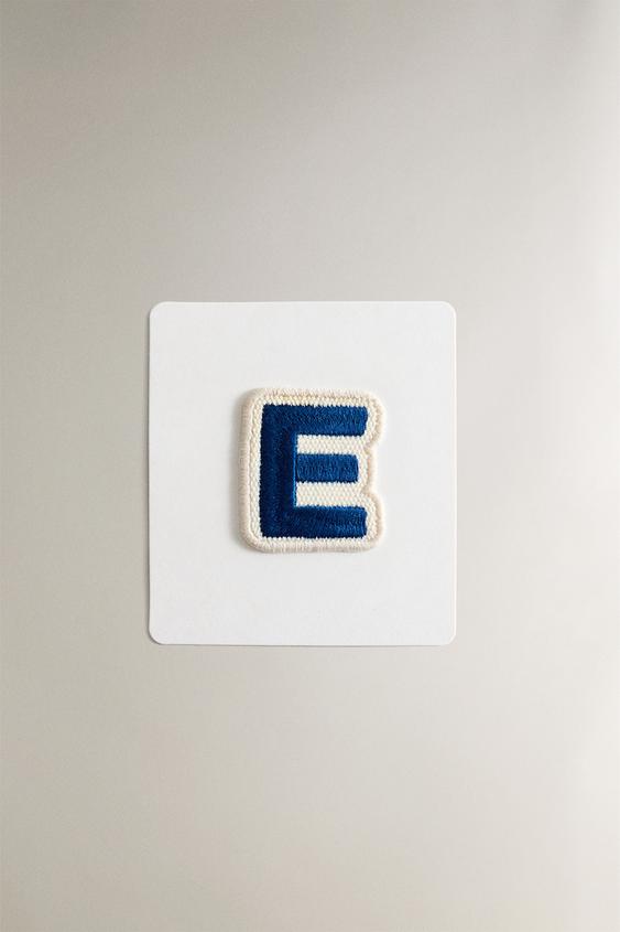 THERMO-ADHESIVE LETTER E PATCH - Green | ZARA United Kingdom