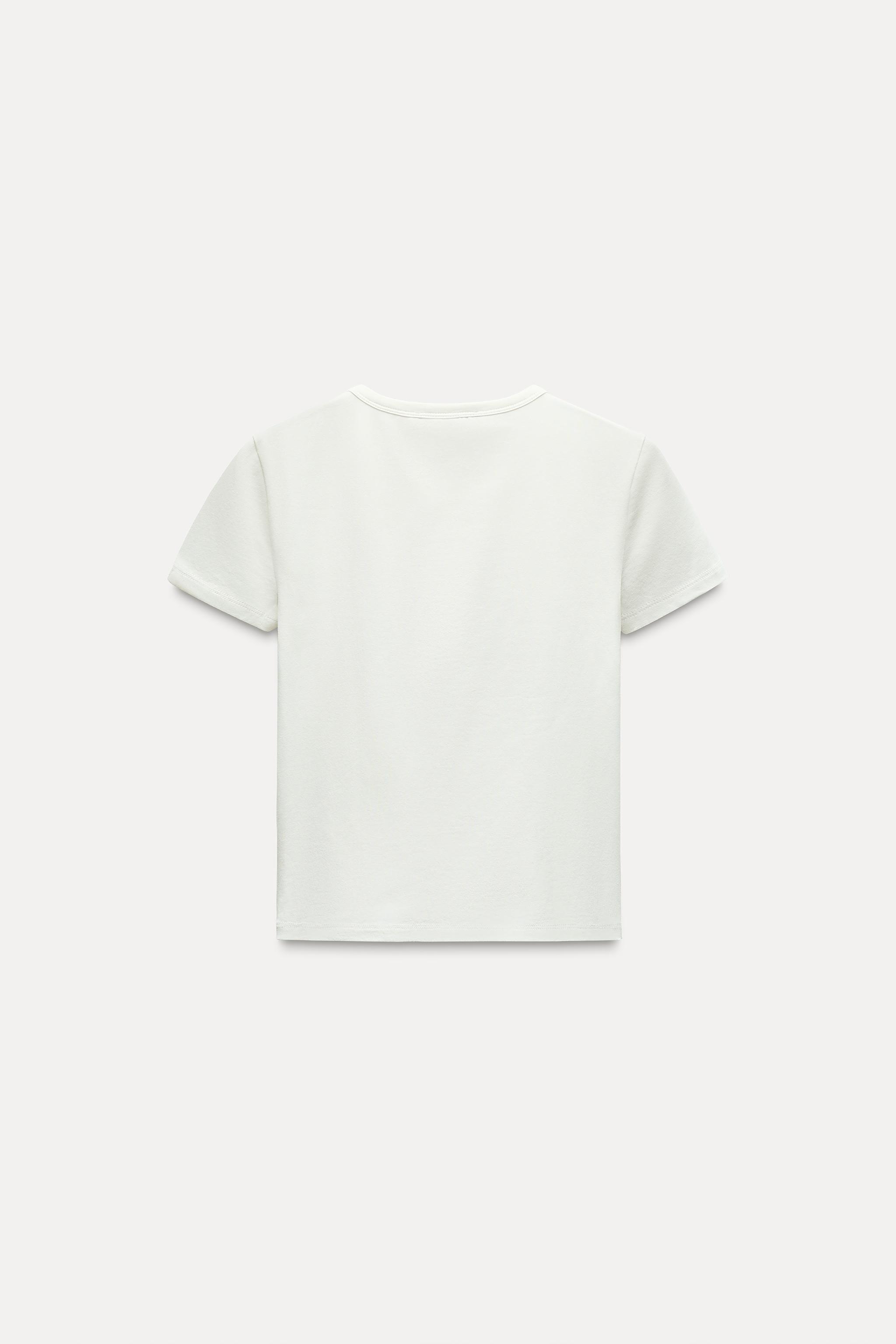 Zara white t shirt store