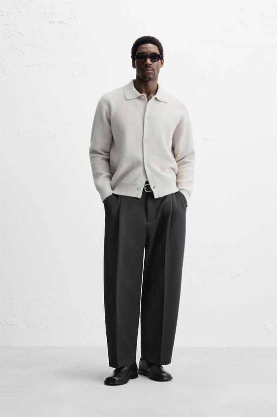 TEXTURED CARDIGAN - Light gray | ZARA Mexico