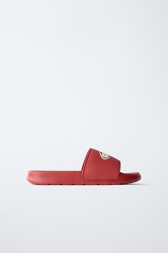 POOL SLIDERS - Red | ZARA Hungary / Magyarország