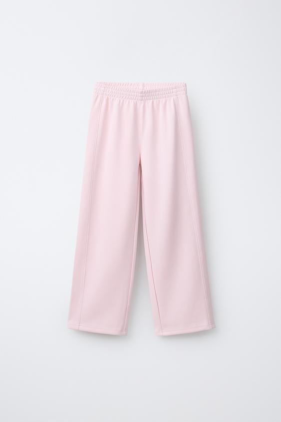 WIDE LEG BUKSER MED MODAL - pastel rosa | ZARA Danmark