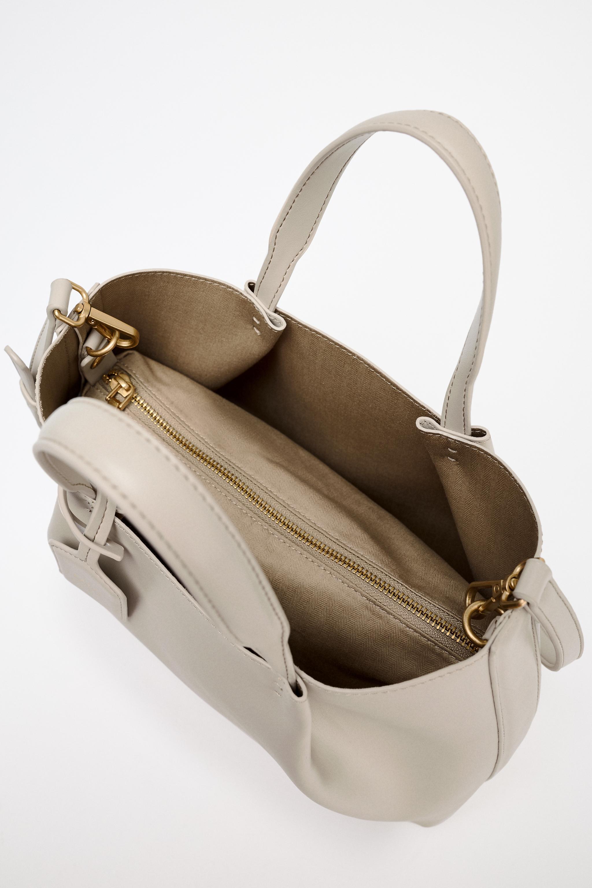 TOPSTITCHED CITY BAG - Black | ZARA United States TOPSTITCHED CITY BAG - Black | ZARA United States