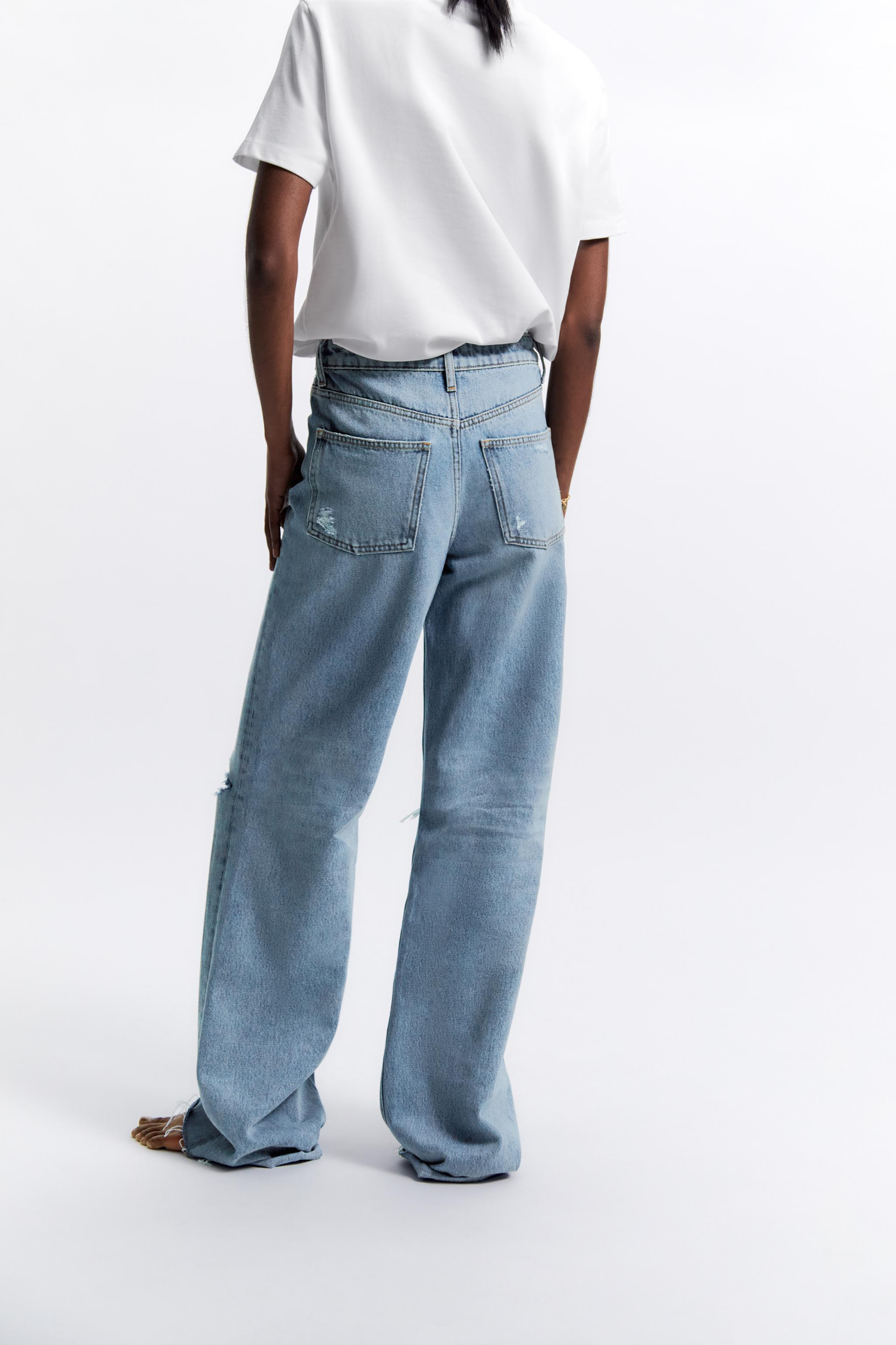 ZW THE 90S WIDE LEG JEANS Light blue ZARA United States