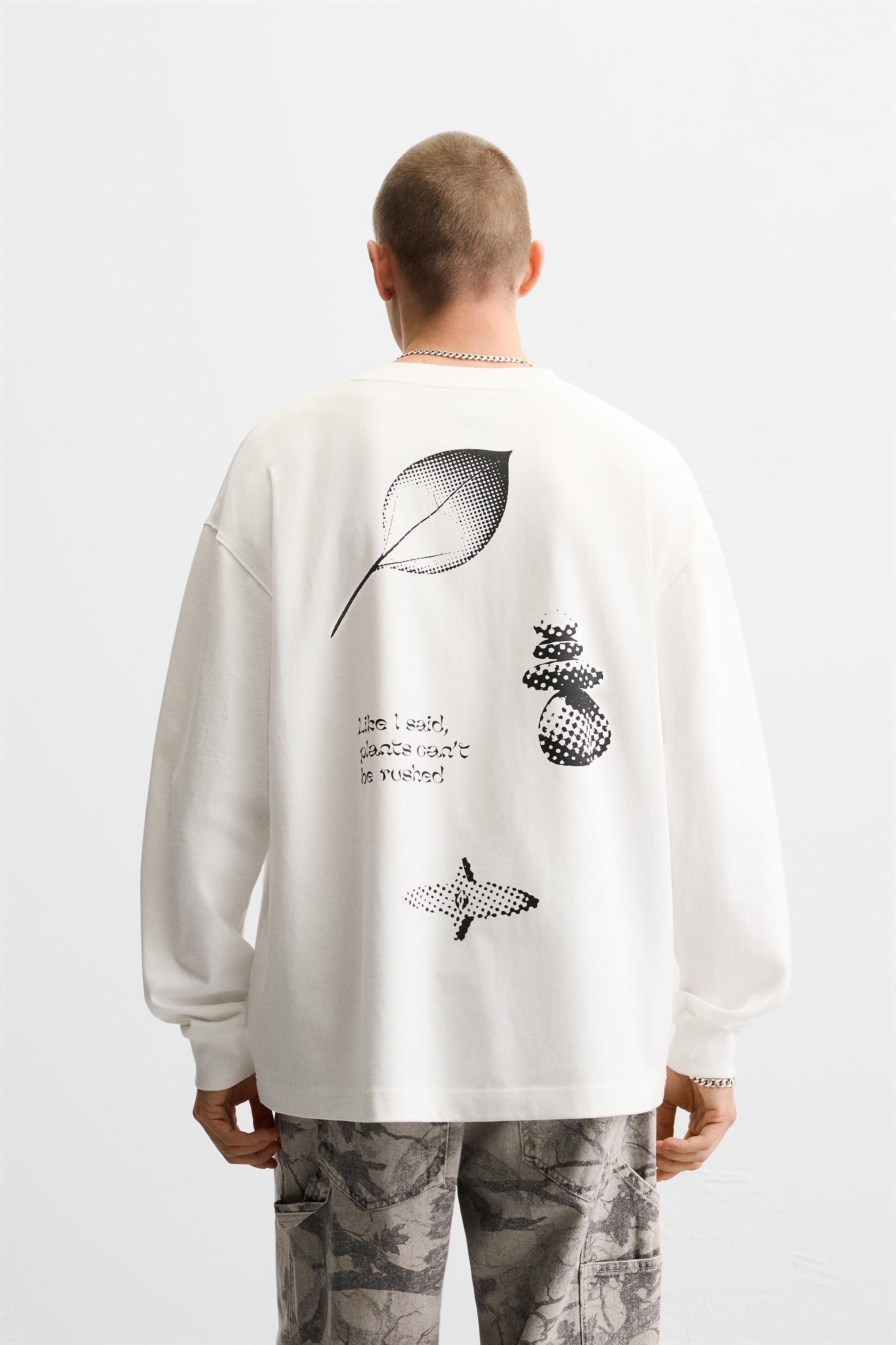 PRINTED T-SHIRT X ALL CAPS STUDIO - Oyster-white | ZARA PRINTED T-SHIRT X ALL CAPS STUDIO - Oyster-white | ZARA
