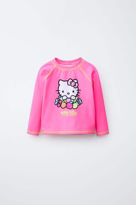HELLO KITTY © SANRIO RASH GUARD - Fuchsia | ZARA Saudi Arabia
