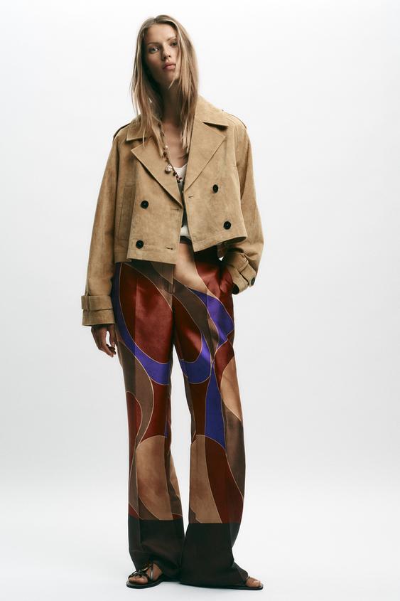 PRINTED SATIN TROUSERS - Multicoloured | ZARA Ireland