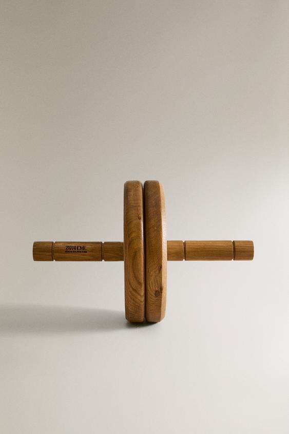 OAK WOOD AND STEEL ABDOMINAL WHEELS - P | ZARA United States