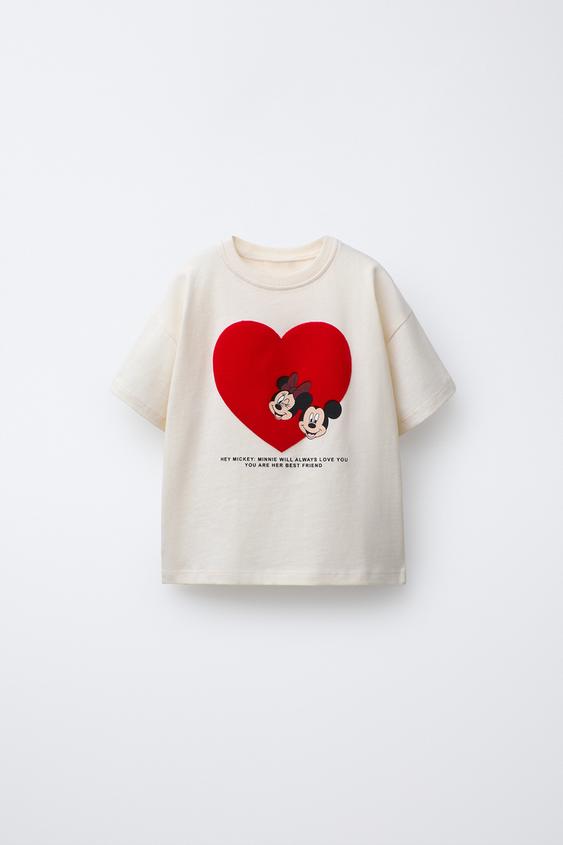 MINNIE MOUSE © DISNEY PRINTED T-SHIRT - Oyster-white | ZARA United States