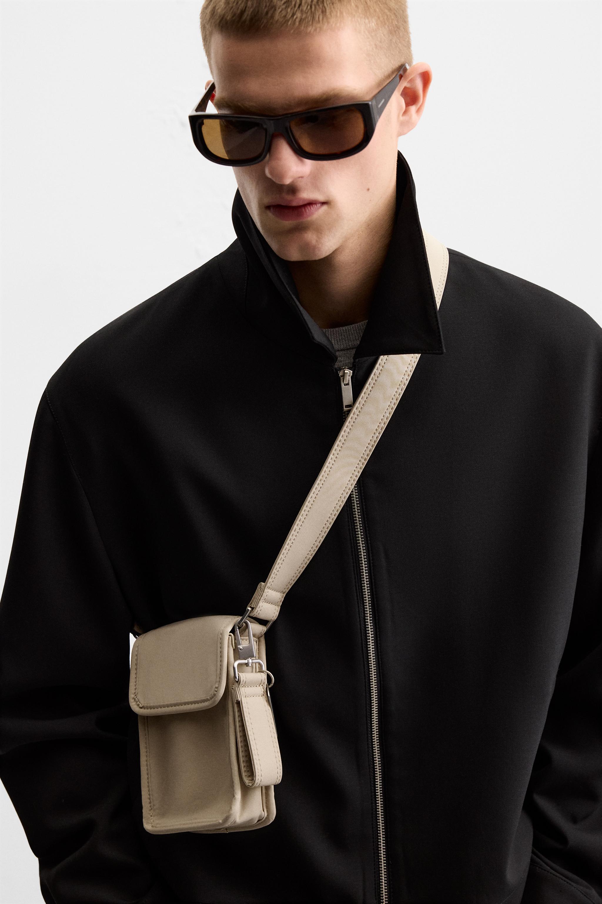 NYLON CROSSBODY BAG - Bone White | ZARA New Zealand NYLON CROSSBODY BAG - Bone White | ZARA New Zealand
