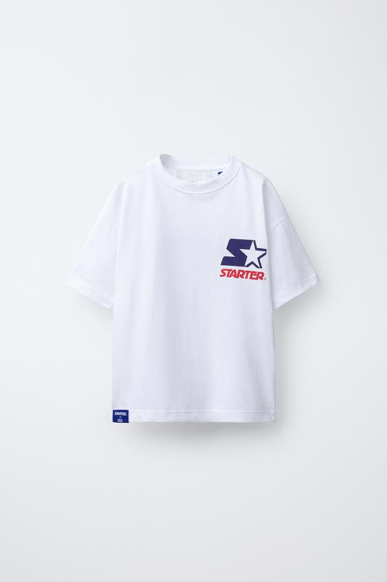 STARTER ® LABEL T-SHIRT - White | ZARA Turkey
