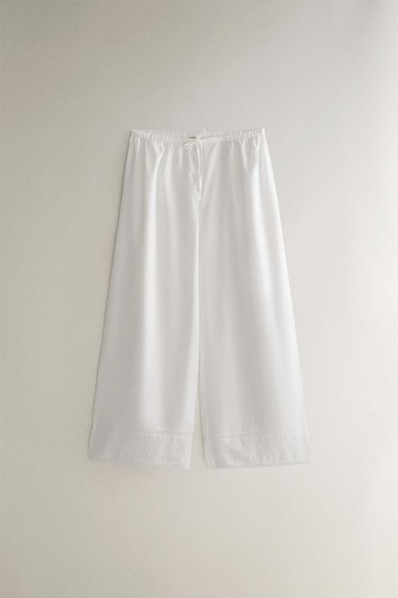PANTALONI IN PIZZO - Bianco | ZARA Italia / Italy