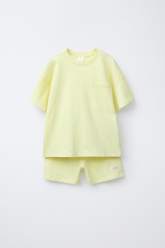 6-14 YEARS/ PLAIN PYJAMAS - Yellow | ZARA United Kingdom