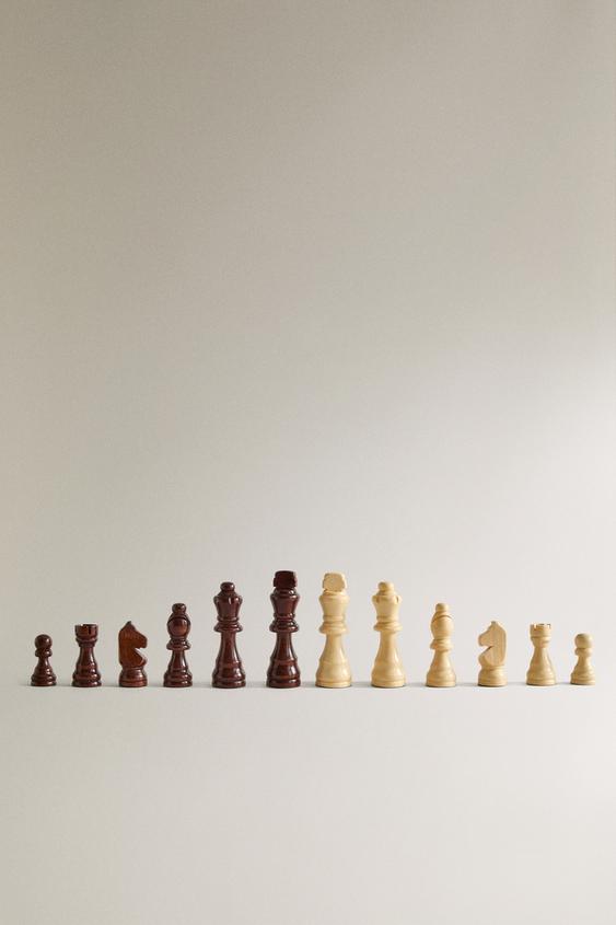 SET OF CHESS PIECES (SET OF 32) - Brown | ZARA United States