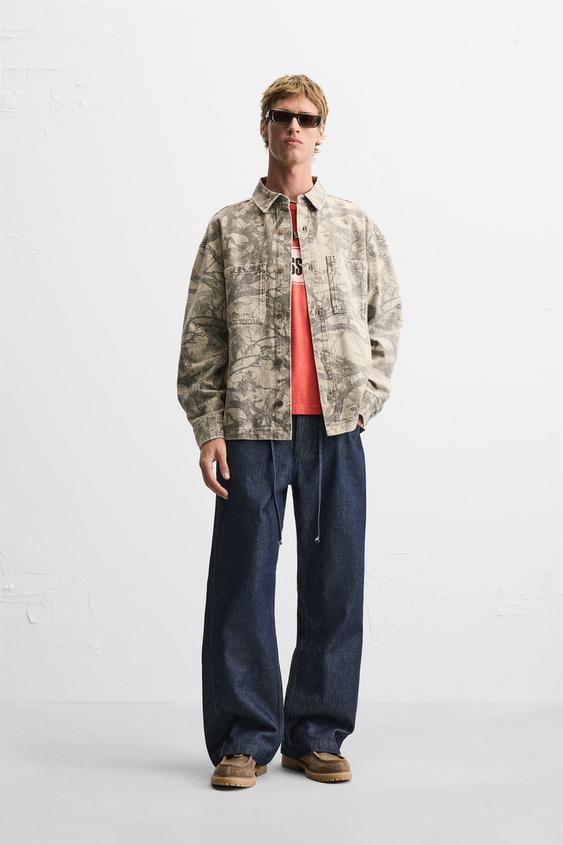 RELAXED FIT ABSTRACT PRINT SET | ZARA Australia