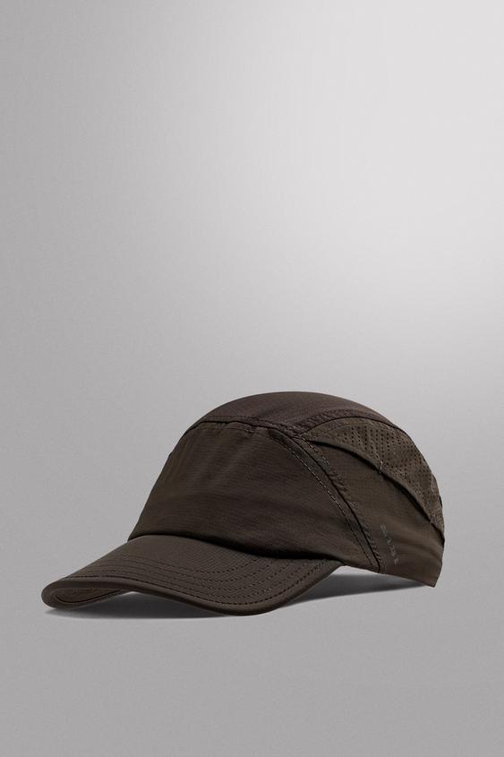 LIMITED EDITION PERFORATED TECHNICAL CAP - Brown | ZARA Singapore