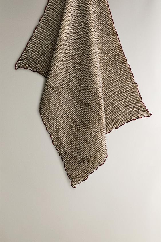 DOUBLE FABRIC KITCHEN TOWEL - Ecru | ZARA Mexico