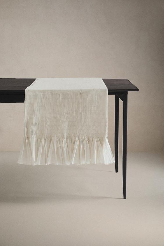 RUNNER COTONE ARRICCIATURE X FANGLU LIN - Bianco | ZARA Italia / Italy