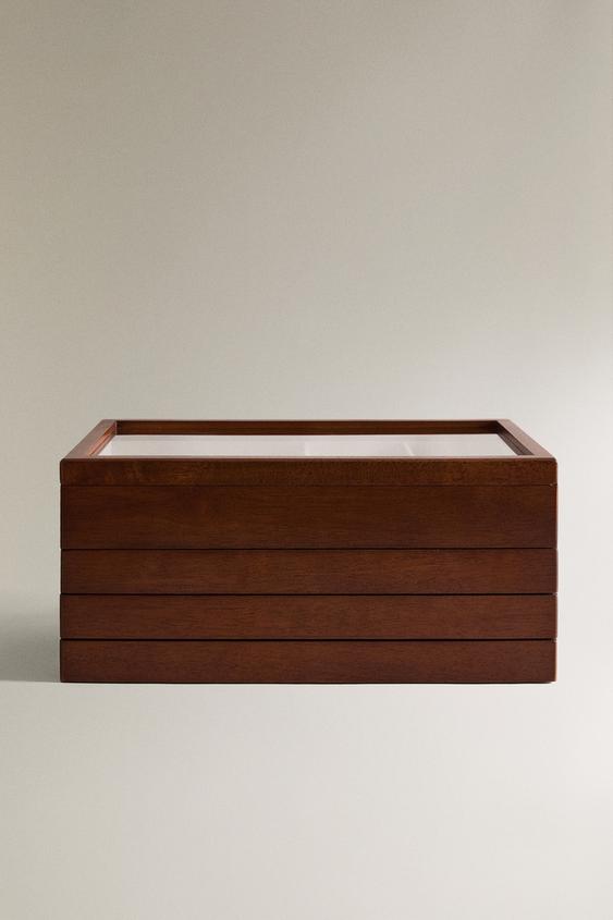 LARGE WOODEN JEWELRY BOX - Brown | ZARA United States