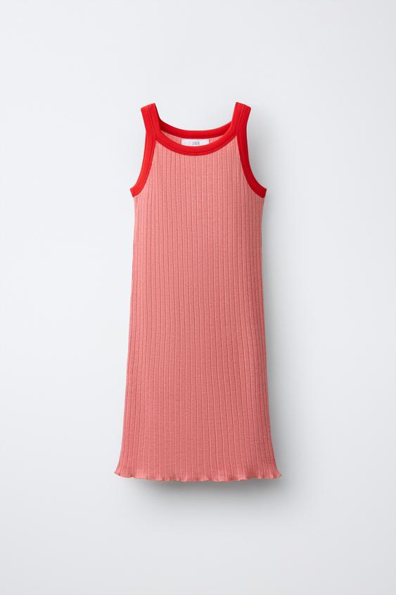 VESTIDO PUNTO PUKAS SURF - Blanco / Rojo | ZARA Mexico