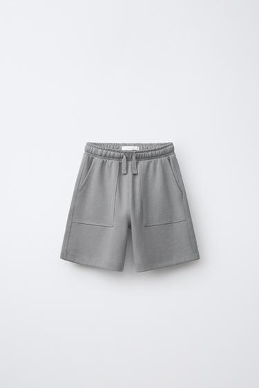 ENSEMBLE T-SHIRT ET BERMUDA INTERLOCK - Gris chiné | ZARA France