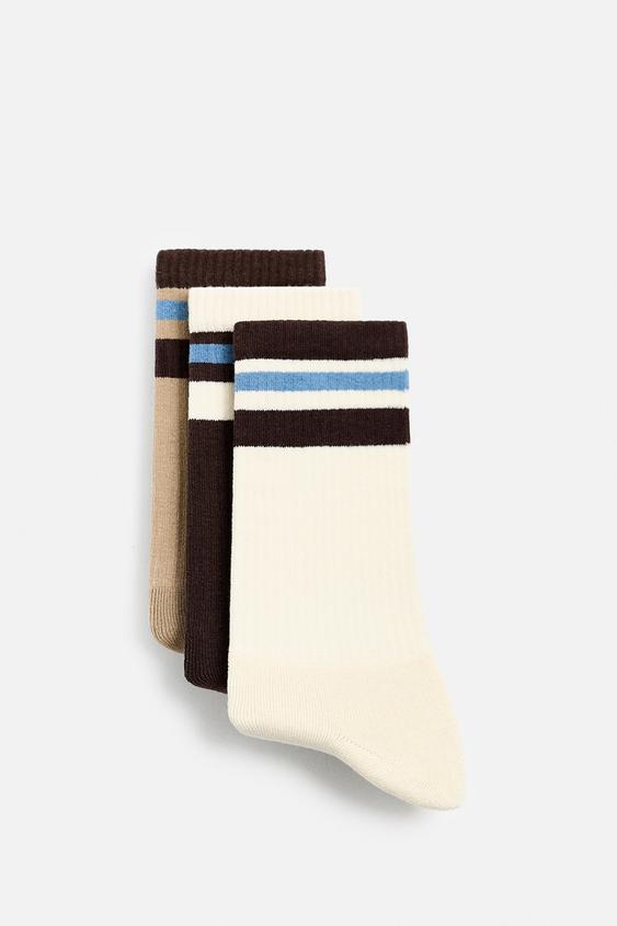 PACK OF 3 STRIPED SOCKS - various | ZARA Turkey