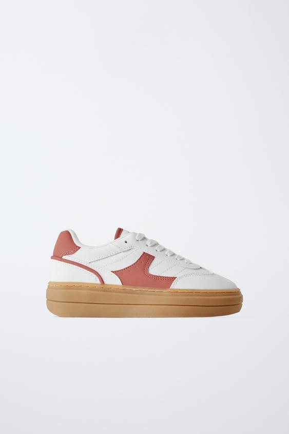 SEPATU BAMBA TAPAK TINGGI - Putih | ZARA Indonesia