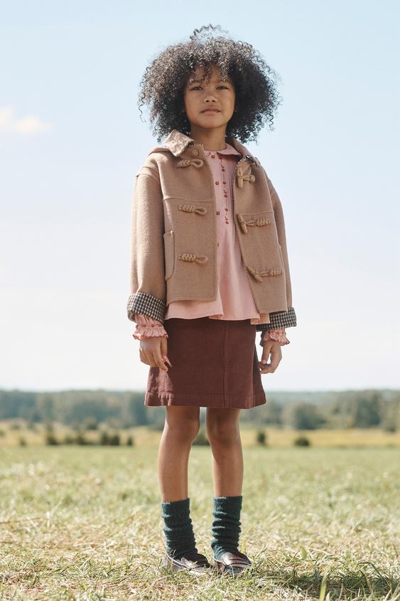 LIMITED EDITION SHORT WOOL DUFFLE COAT - Light camel | ZARA Georgia