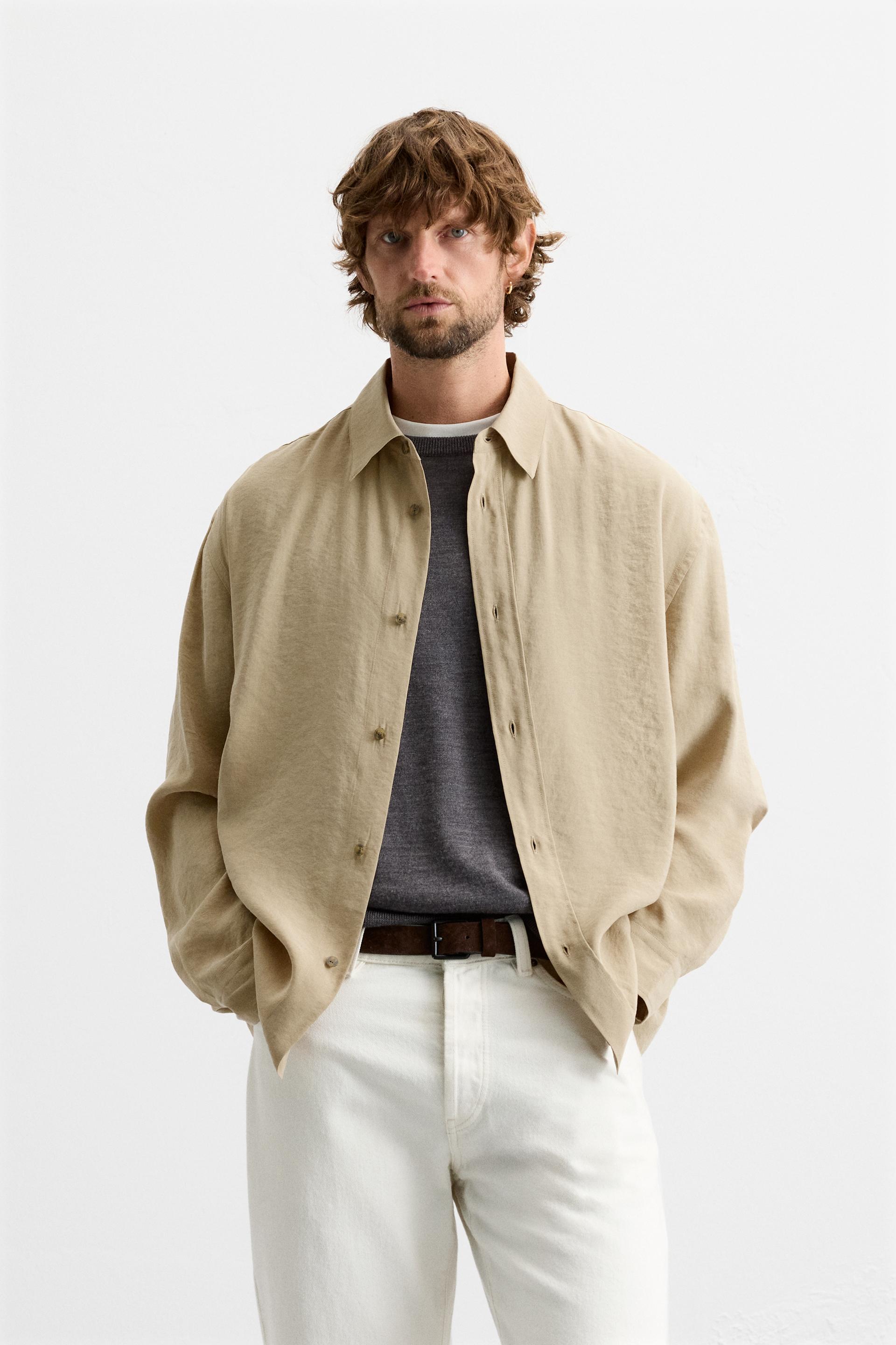 飄逸襯衫 - LIMITED EDITION - 米色 | ZARA Hong Kong SAR / 香港特別行政區