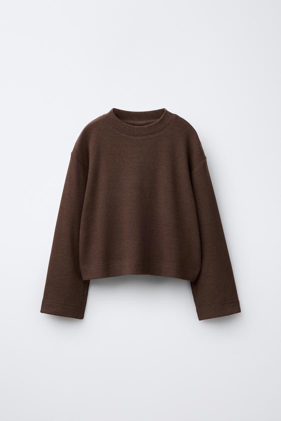 SOFT TOUCH T-SHIRT - Brown | ZARA Canada