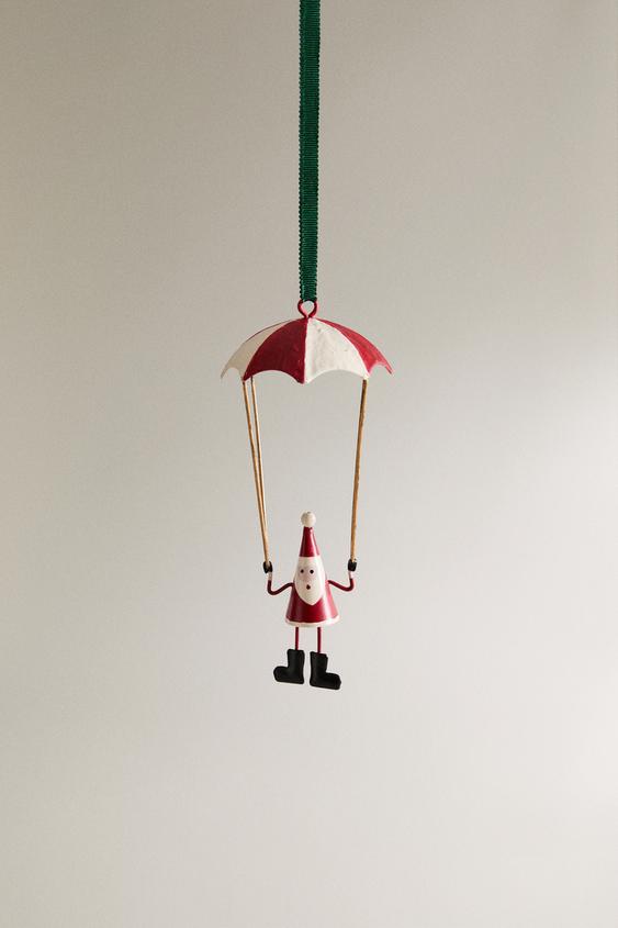 SANTA CLAUS METAL CHRISTMAS TREE DECORATION - Red | ZARA Ireland
