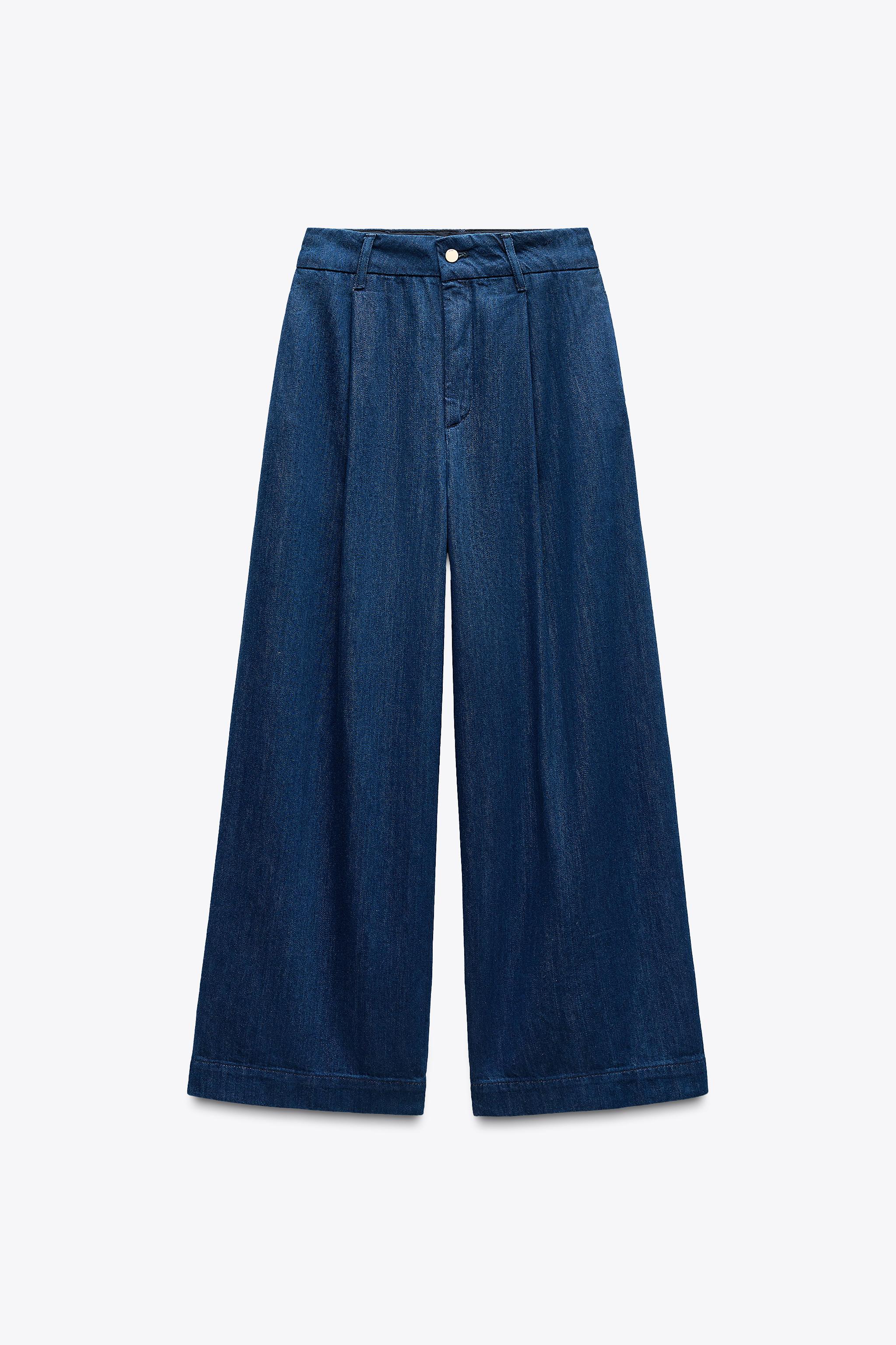 Z1975 HIGH-WAISTED BALLOON PLEATED JEANS - Blue | ZARA Z1975 HIGH-WAISTED BALLOON PLEATED JEANS - Blue | ZARA