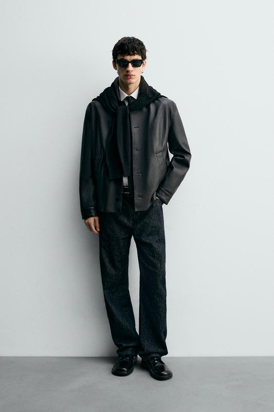 LEATHER JACKET - Black | ZARA Australia